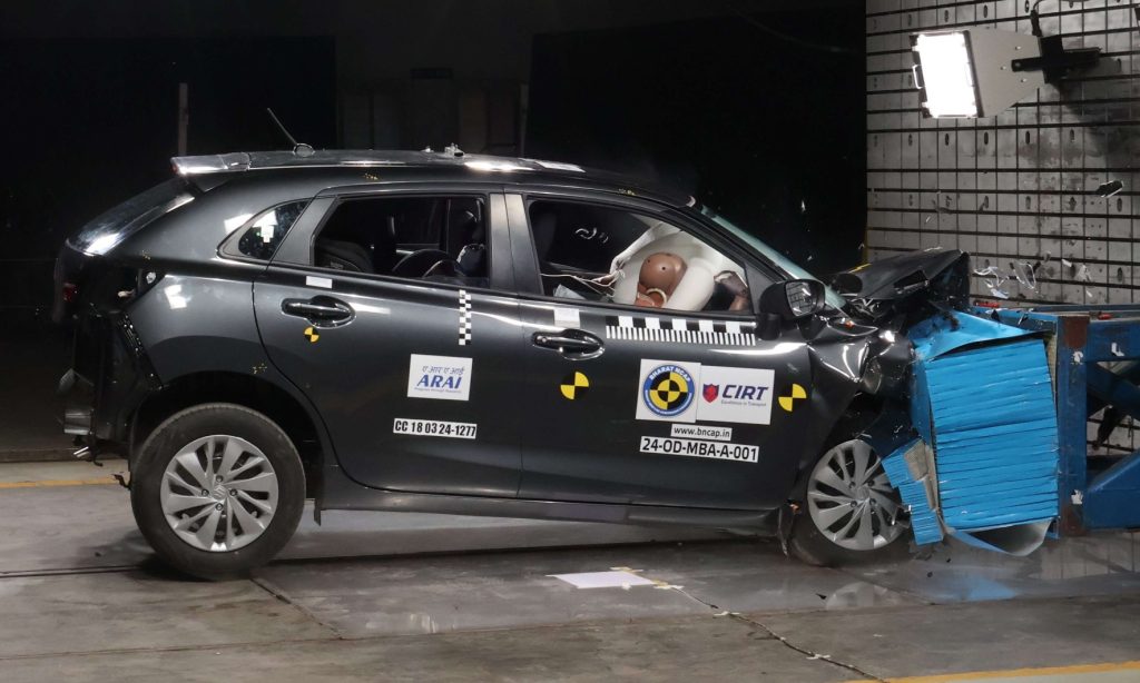 Maruti Suzuki Baleno Scores 4 Stars in Bharat NCAP Crash Test